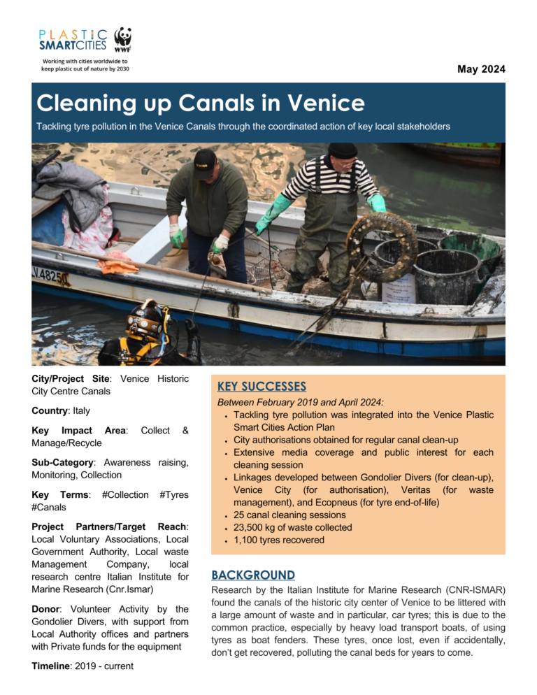 WWF | Cleaning Up Canals In Venice - Plastic Smart Cities